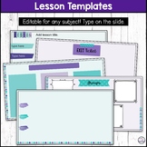 Digital Agenda and Lesson Templates | Editable – Stress-Free Teaching