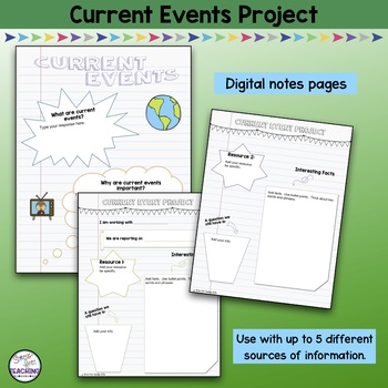 Current Events Project Google Edition - Stress-Free Teaching