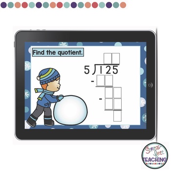 Long Division Without Remainders – Boom Cards – Stress-Free Teaching