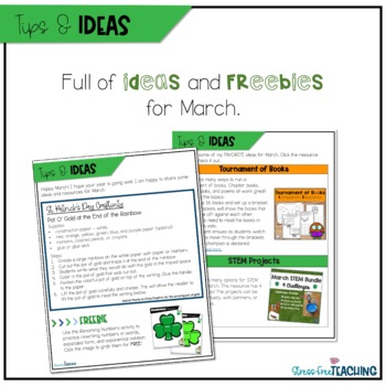 March Activities and Lesson Ideas – Stress-Free Teaching